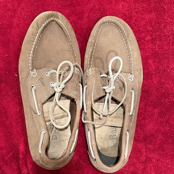 Bass | Shoes | Bass Mens Tan Leather Boat Shoes | Poshmark